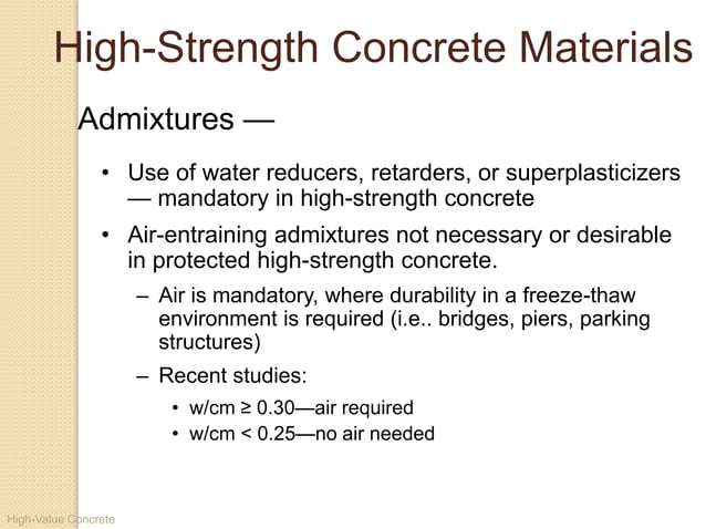 High strength concrete | PPT