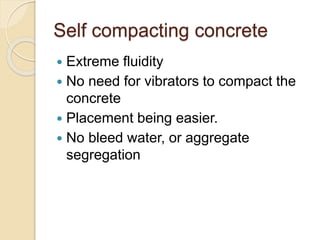 High strength concrete