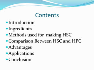 High strength concrete | PPTX