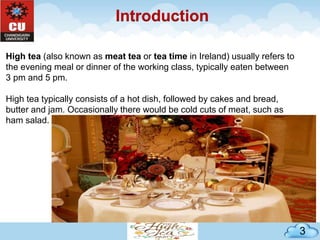 High Tea Etiquette | PPTX
