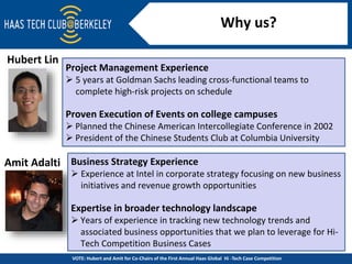 Hubert Lin and Amit Adalti Co-Chair Platform | PPT