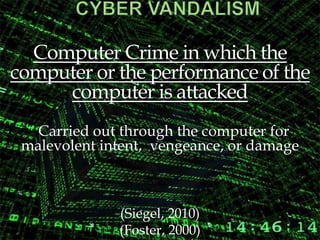 High Tech (Cyber) Crimes | PPT