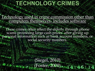High Tech (Cyber) Crimes | PPTX