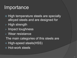 High temperature materials & super alloys ppt | PPTX