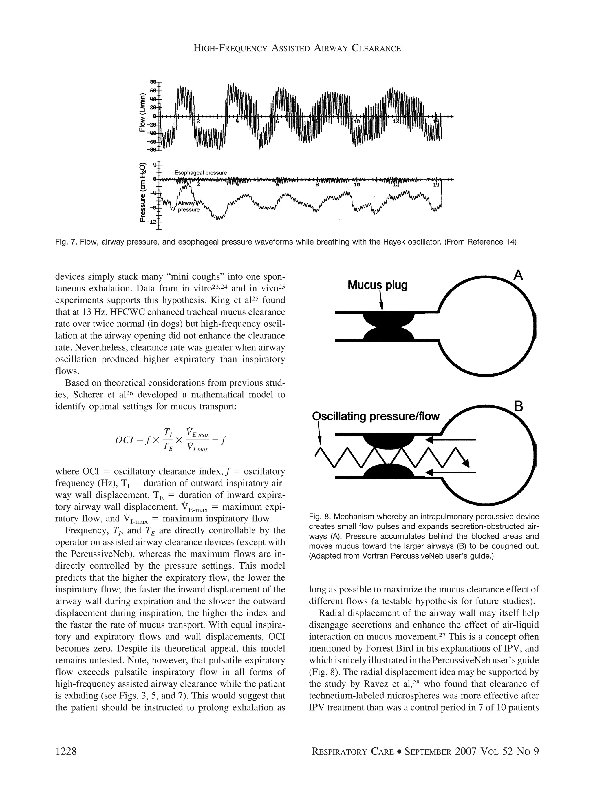 Hight frequency assisted airway clearence | PDF