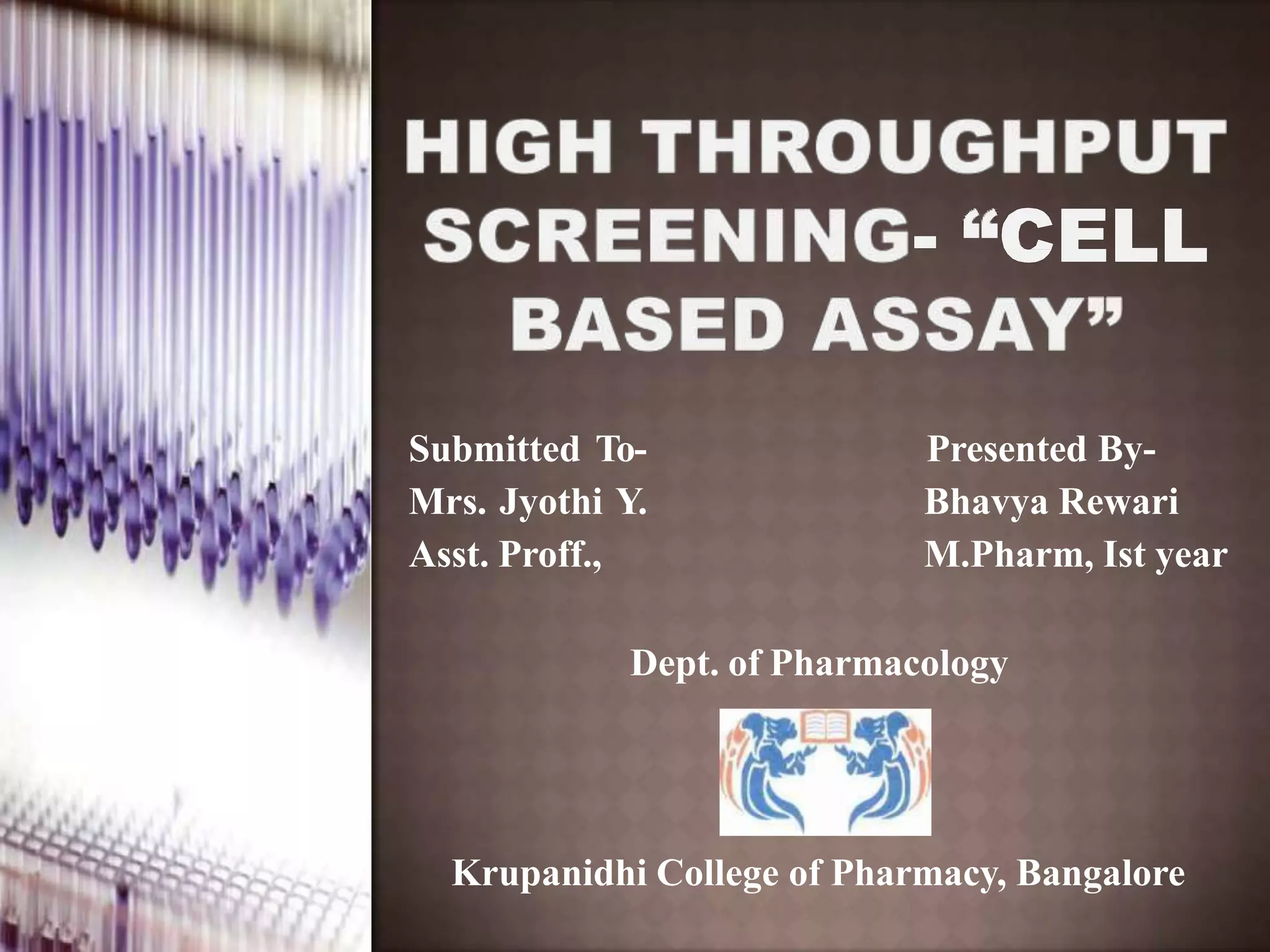 highthroughputscreening-140313095833-phpapp01.pptx | Biological Sciences | Science