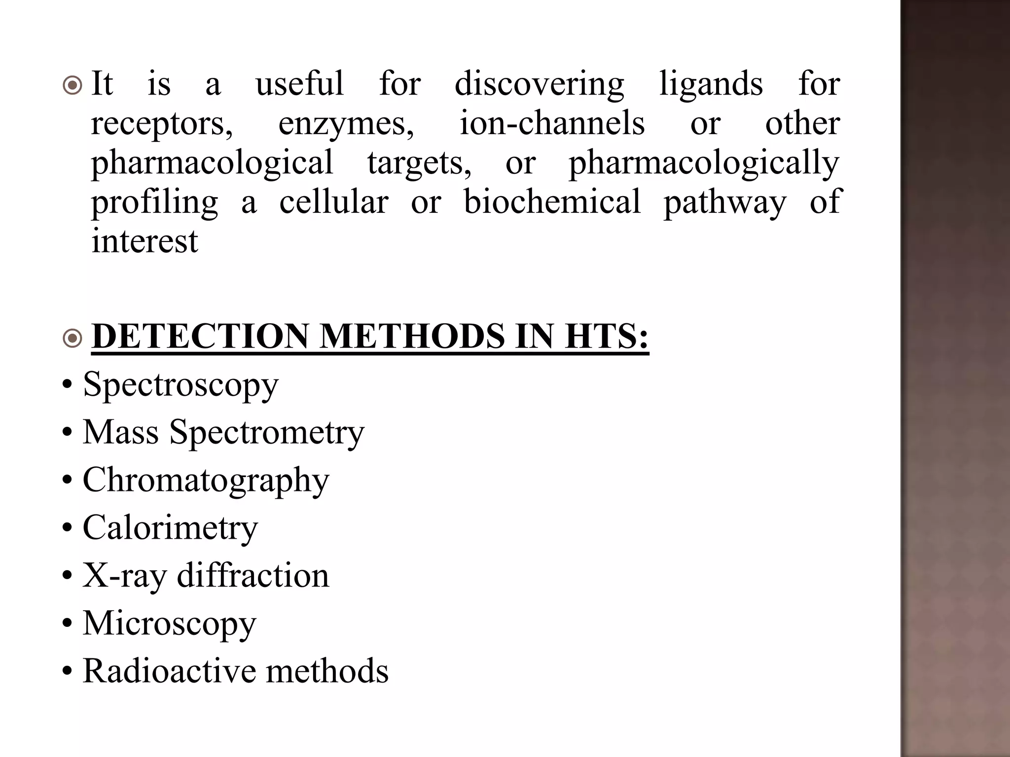 High throughput screening | PPTX