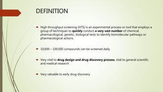 High throughput screening | PPTX