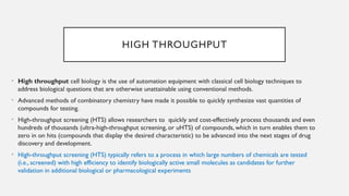 High throughput screening.pptx for pharmacy students | PPTX
