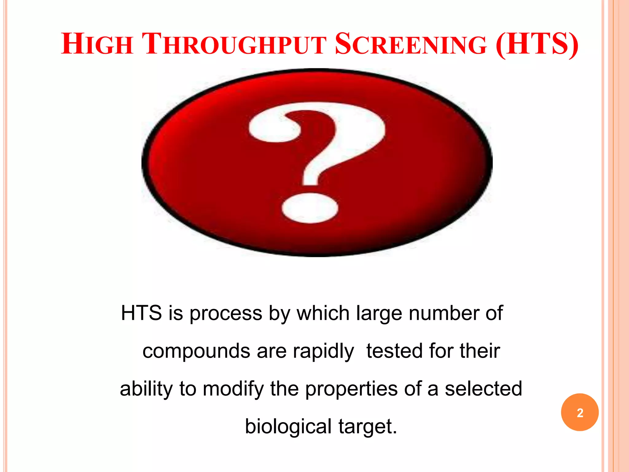 High throughput screening (hts) copy | PPTX