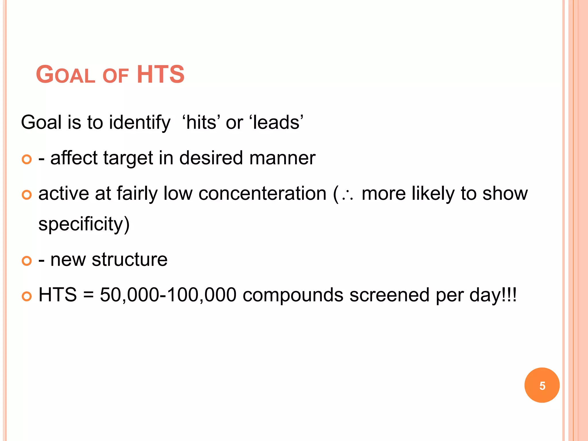High throughput screening (hts) copy | PPT