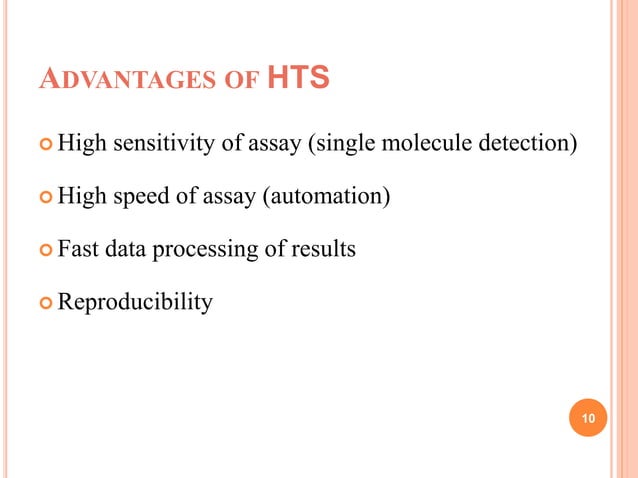 High throughput screening (hts) copy | PPT