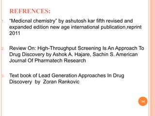High throughput screening (hts) copy | PPTX