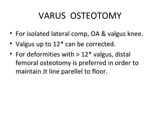 High tibial osteotomy | PPT