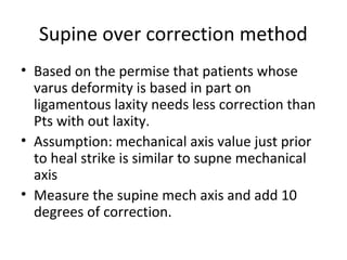 High tibial osteotomy | PPT