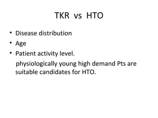 High tibial osteotomy | PPT