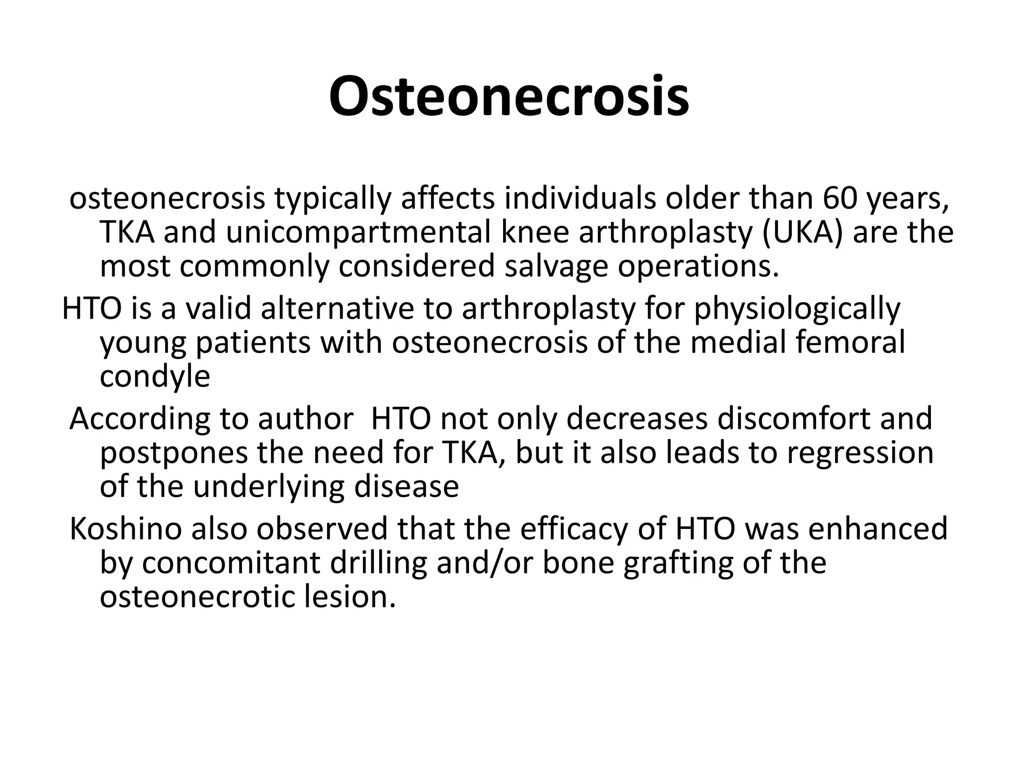 High tibial osteotomy | PPTX