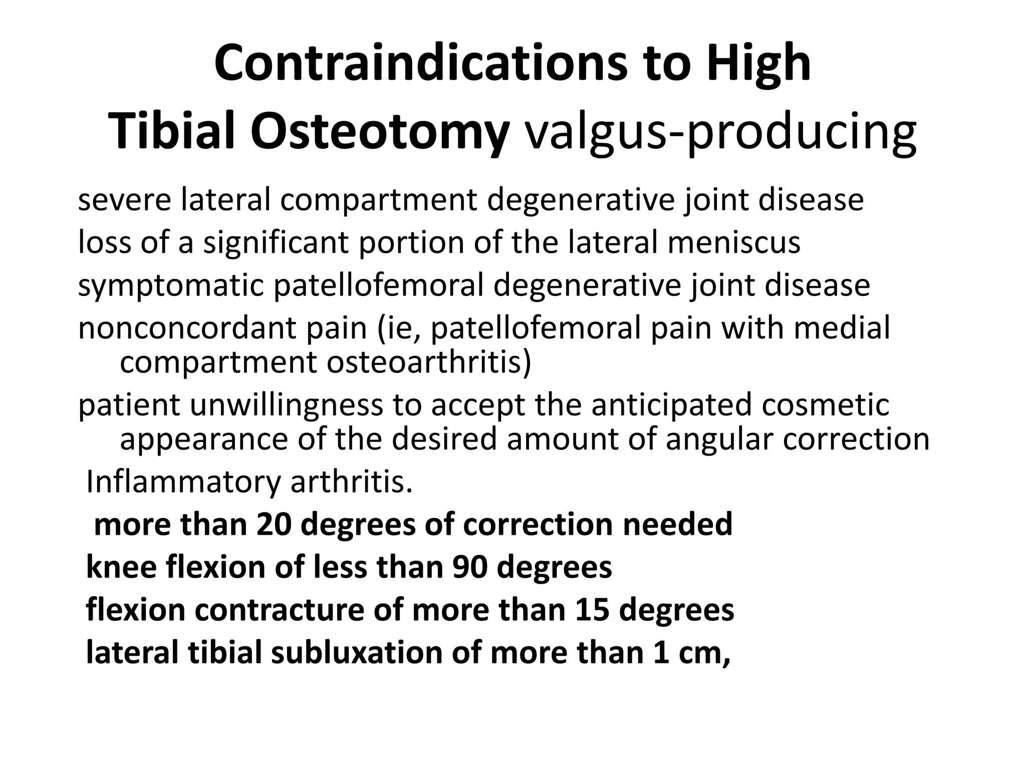 High tibial osteotomy | PPTX