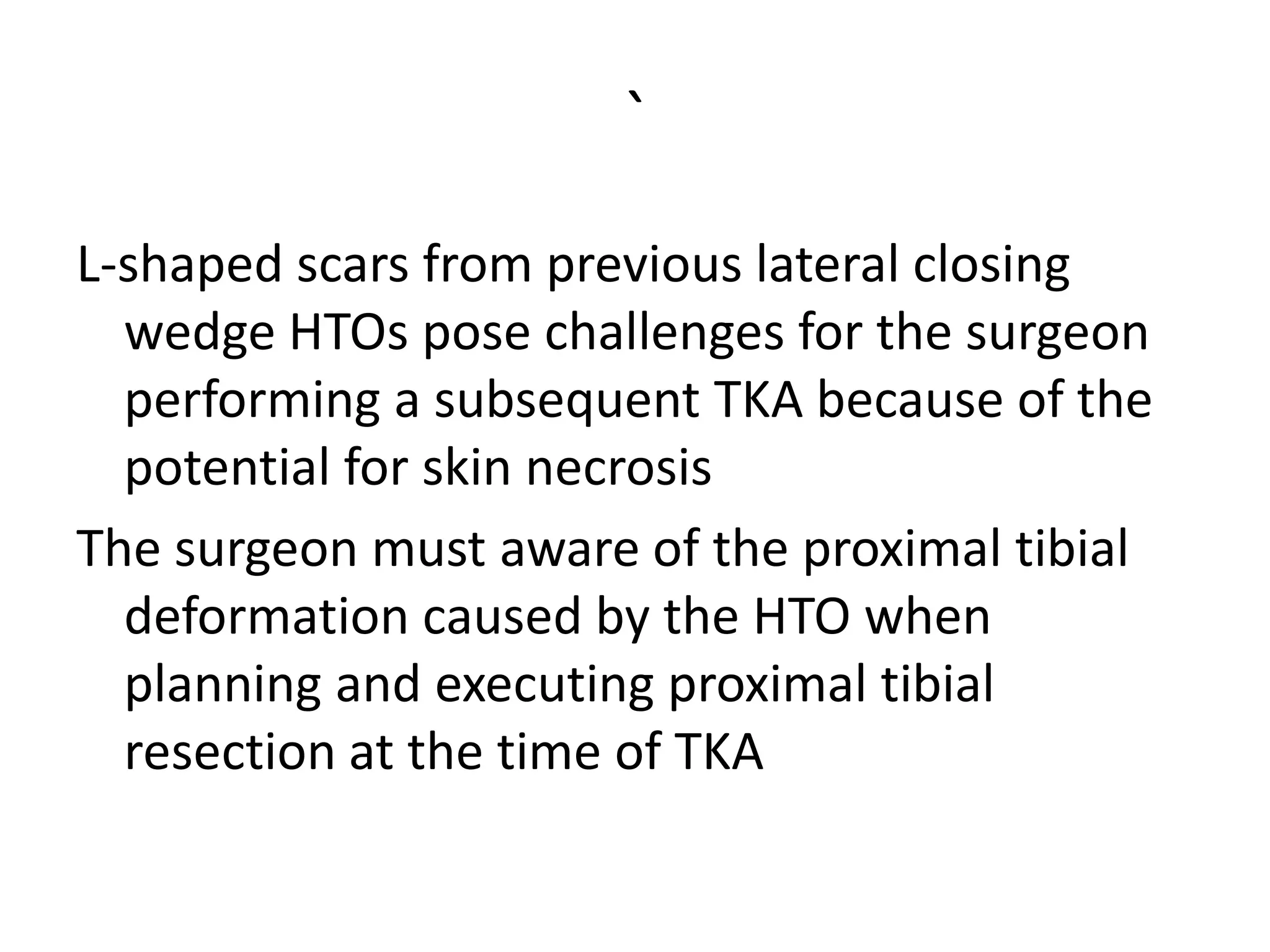 High tibial osteotomy | PPTX