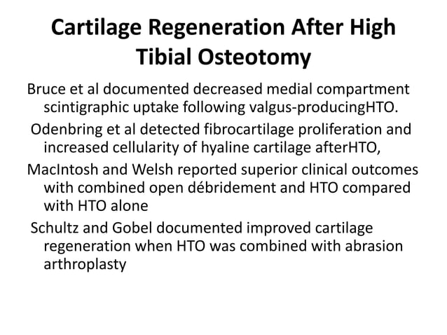 High tibial osteotomy | PPTX