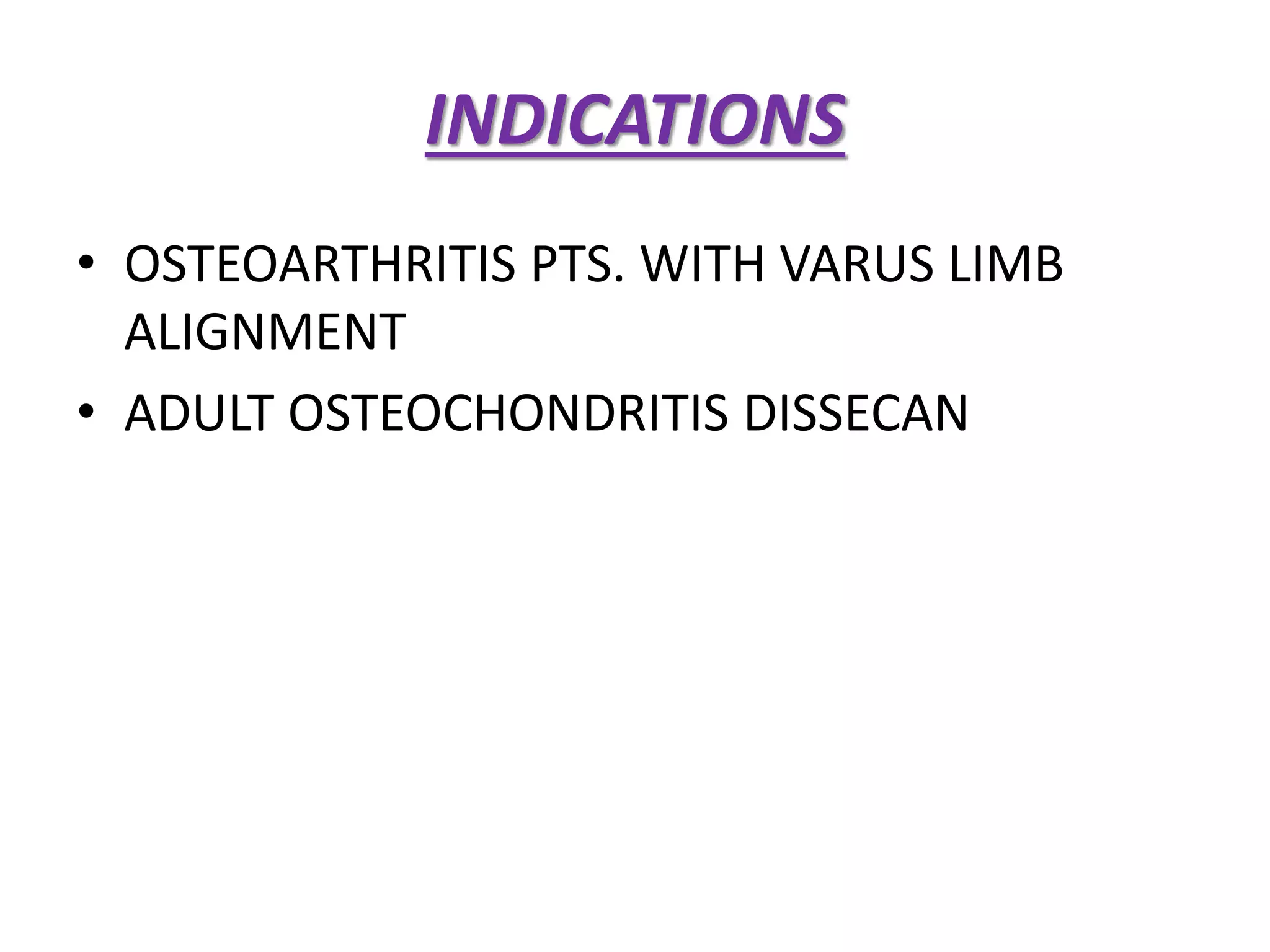 High tibial osteotomy in osteoarthritis knee & genu varum | PPT