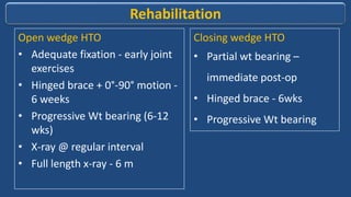 High tibial osteotomy | PPTX
