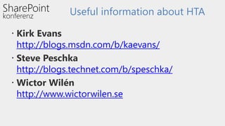 High-Trust Add-Ins SharePoint for On-Premises Development | PPTX