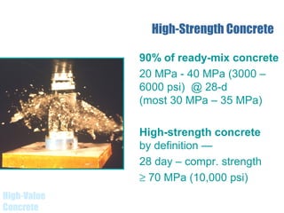 High value concrete | PPT