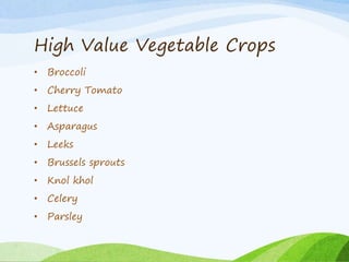 Highvalue crops | PPTX