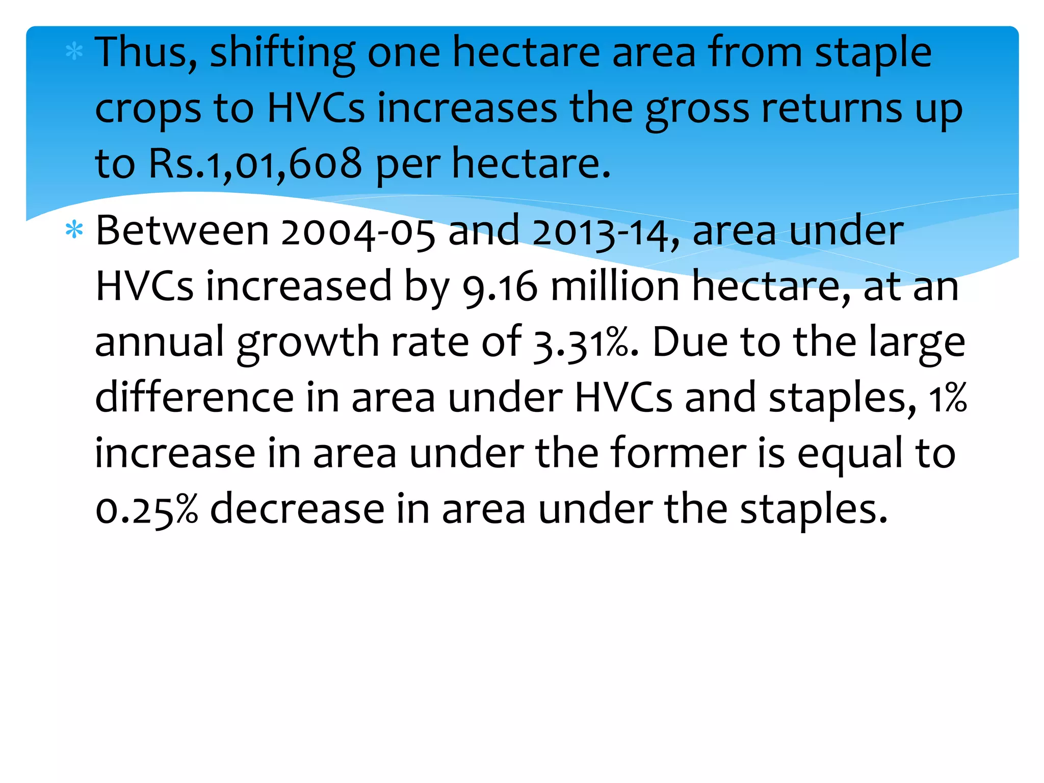 High value crops Cultivation | PPTX