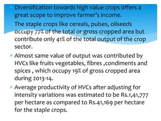 High value crops Cultivation | PPTX