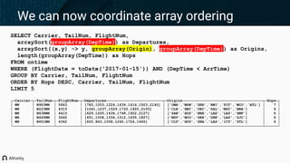 Intro to High-Velocity Analytics Using ClickHouse Arrays | PDF