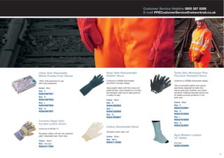 High Visibility Orange Personal Protective Clothing - Network Rail ...