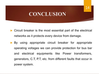 High voltage circuit breakers | PPTX