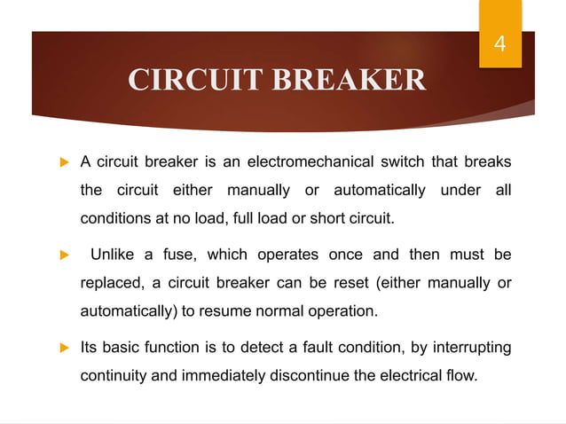 High voltage circuit breakers | PPTX