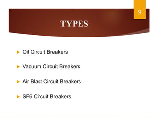 High voltage circuit breakers | PPTX