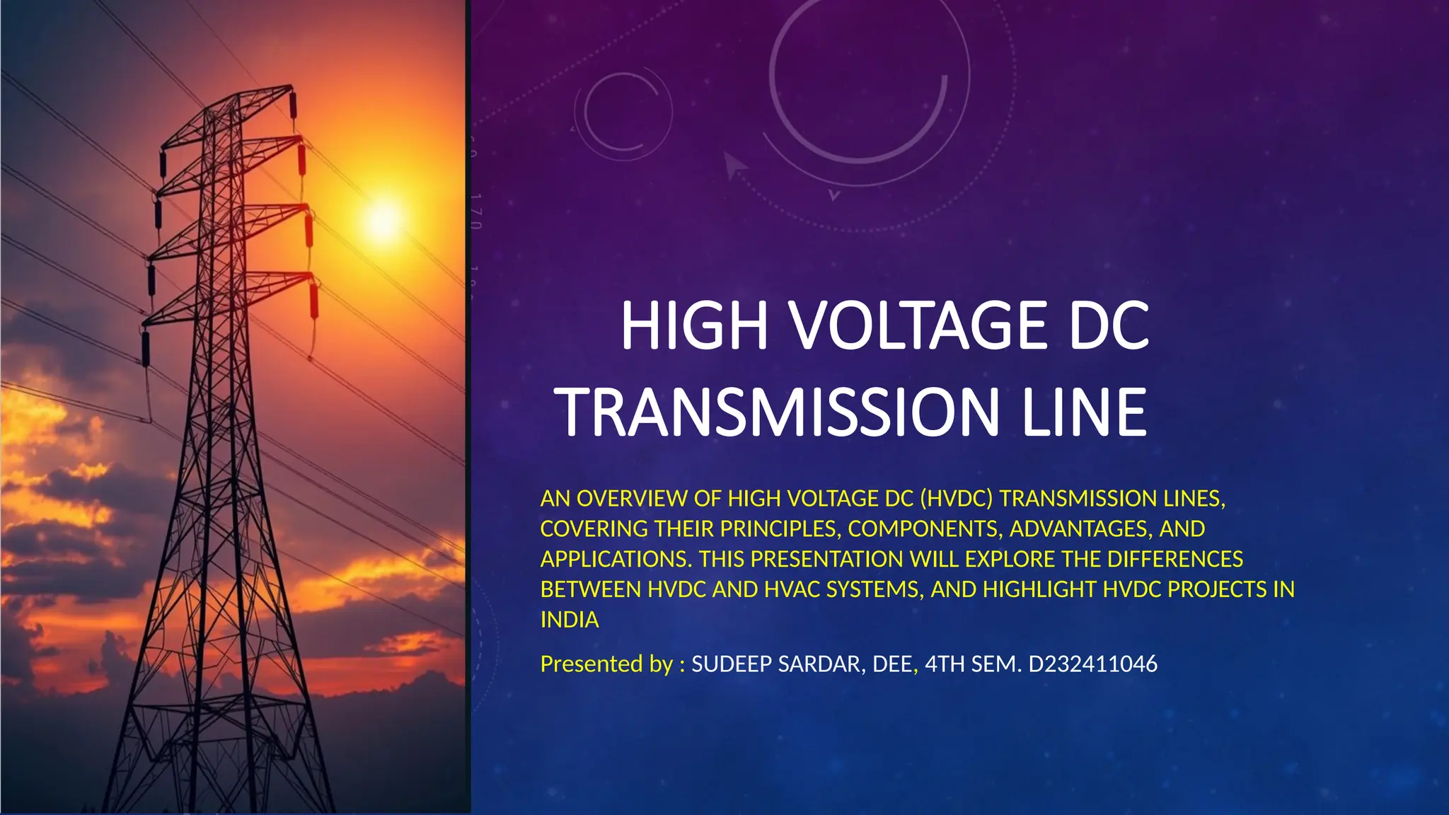 High Voltage DC Transmission Line .pptx