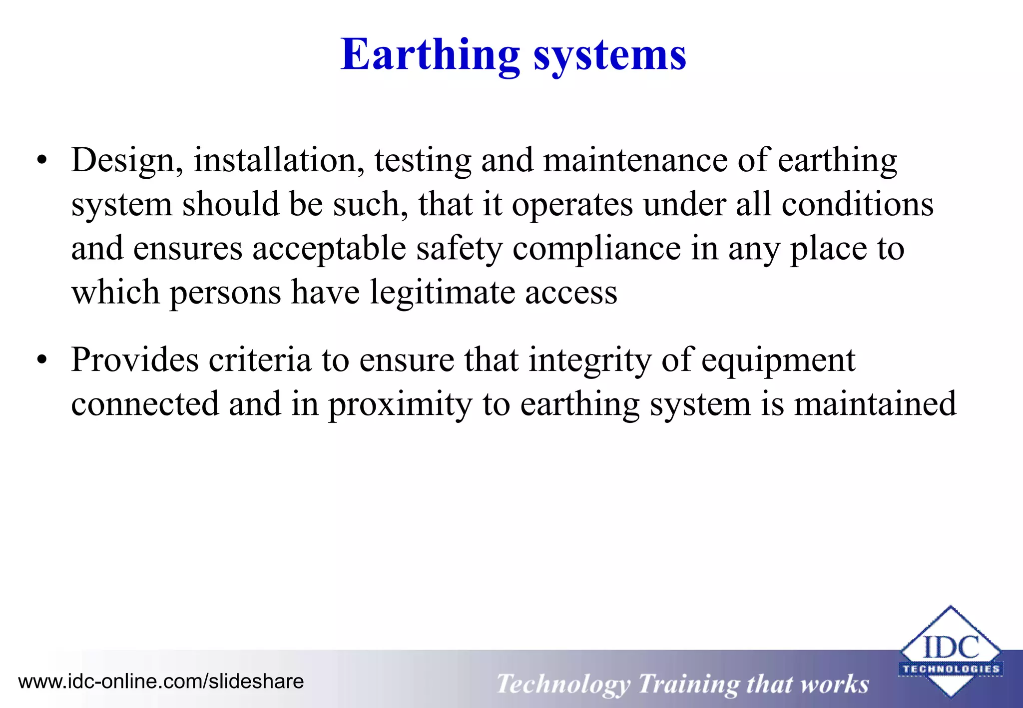 High Voltage Design and Installations Master Class | PPTX