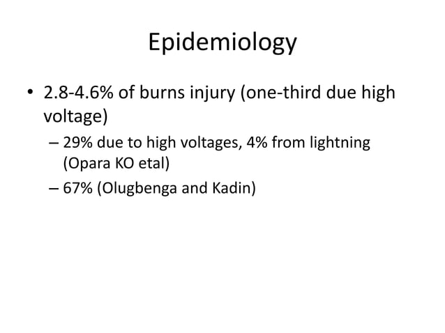 High voltage electrical burns2 | PPTX