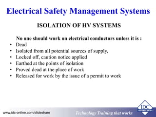 High Voltage Electrical Compliance and Safety Operating Procedures | PPTX