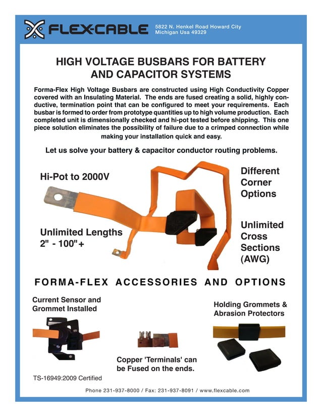 High Voltage Flexible Bus Bars | PDF