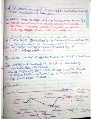 lec(3&4): Cascaded circuit(cockroft_walton) | PDF