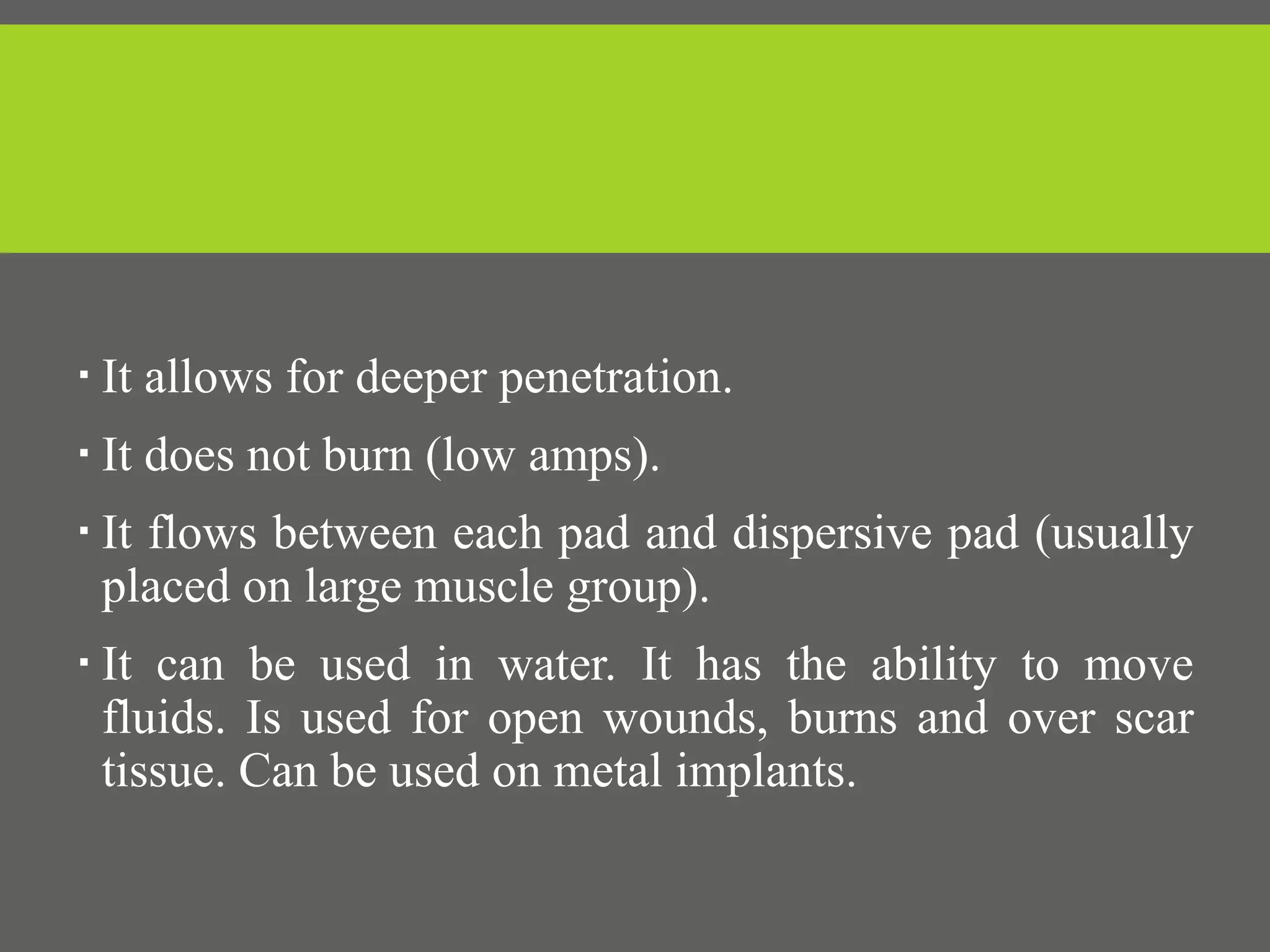High voltage pulsed galvanic stimulation | PPTX