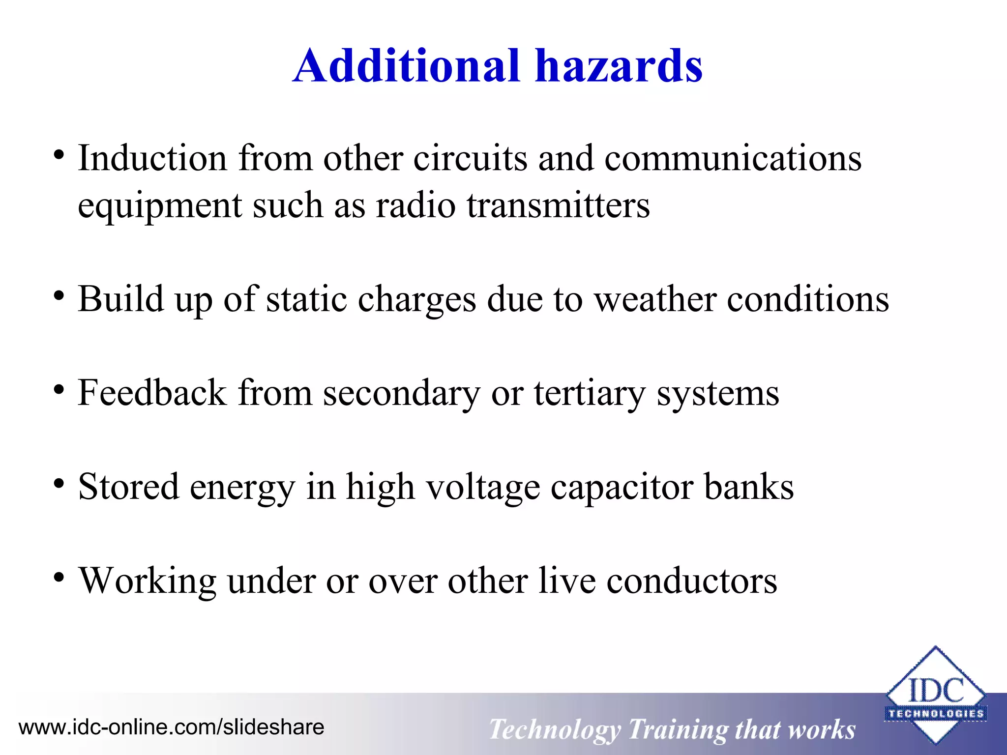 High Voltage Safety Operating Procedures for Engineers and Technicians ...