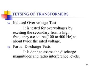 HIGH VOLTAGE TESTING OF ELECTRICAL APPARATUS.ppt