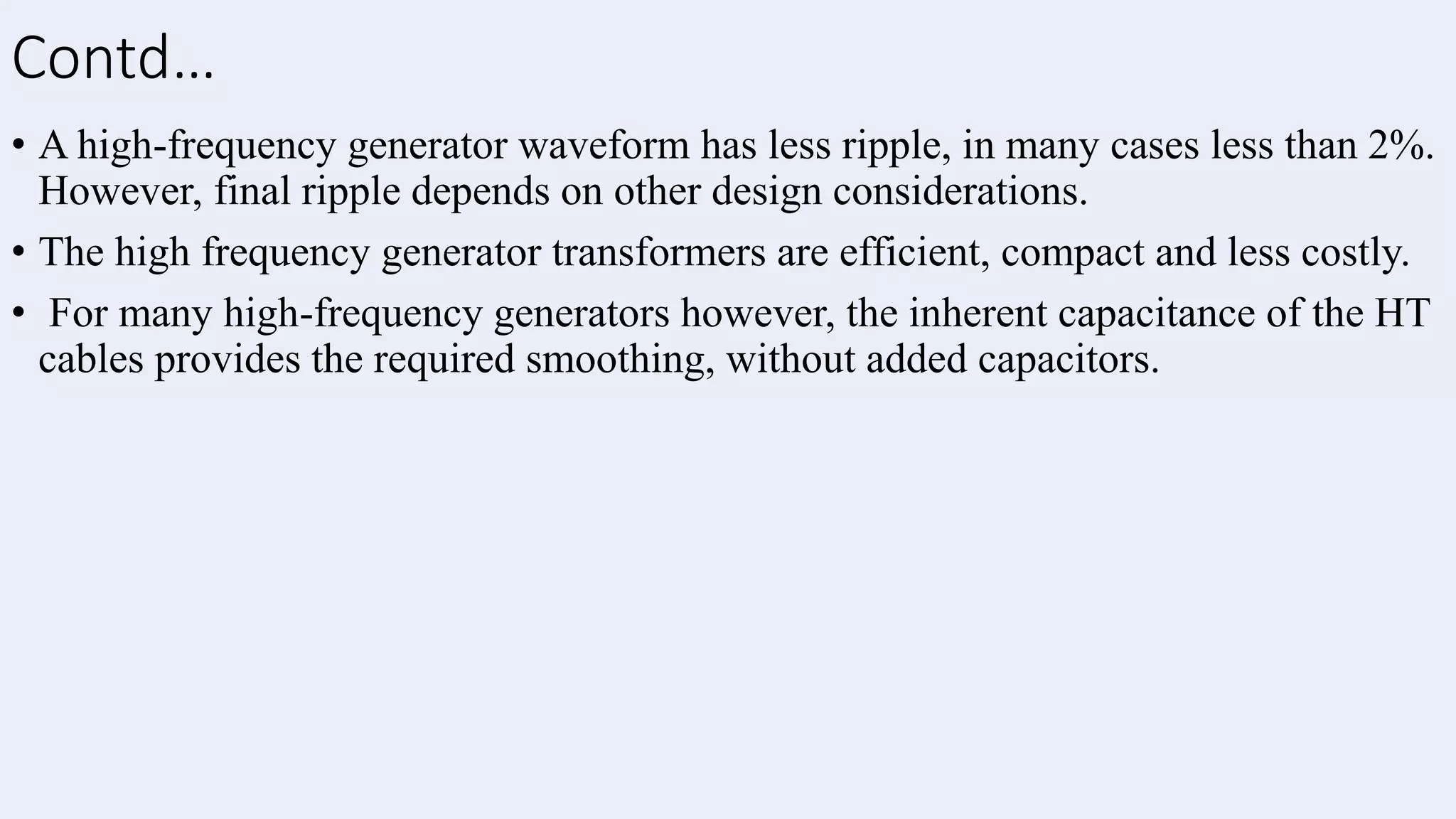 High voltage transformer and high frequency generator | PPTX