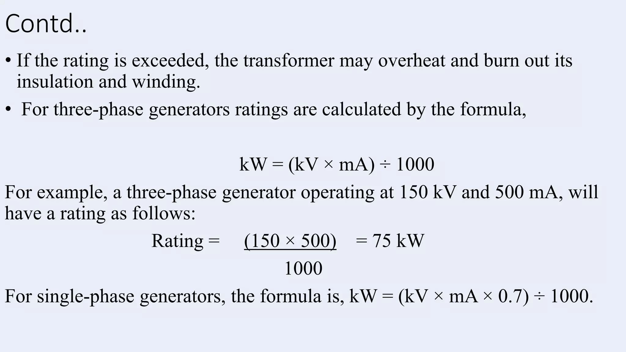 High voltage transformer and high frequency generator | PPTX