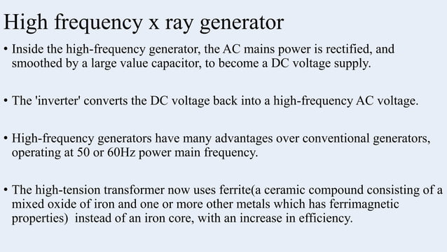 High voltage transformer and high frequency generator | PPTX | Consumer Electronics | Technology ...