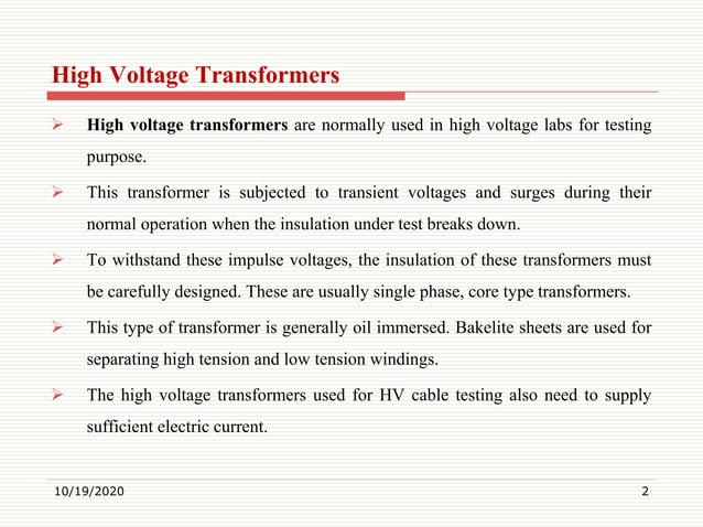 High Voltage Transformers | PDF | Technology & Computing