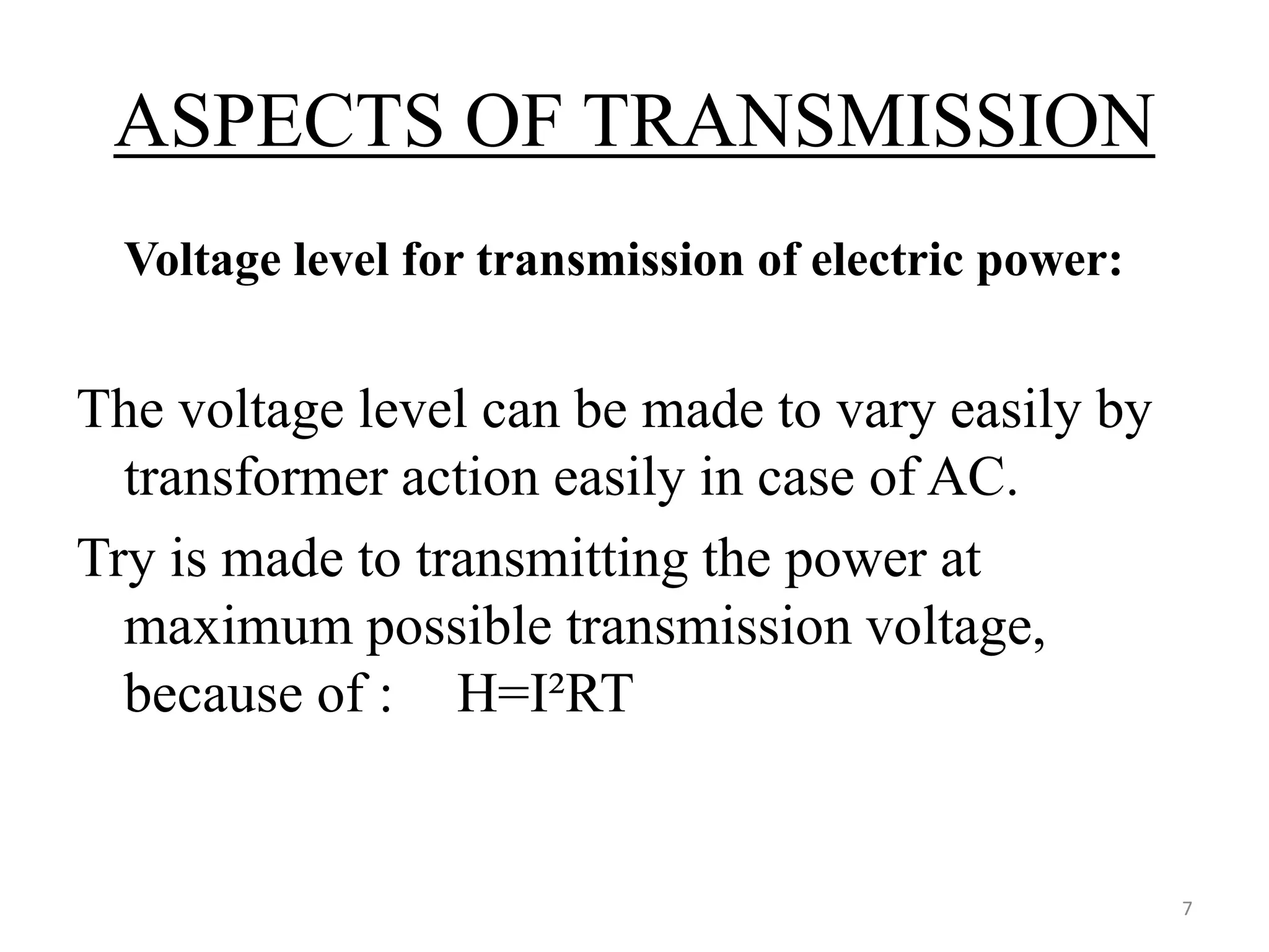 High voltage transmission | PPTX
